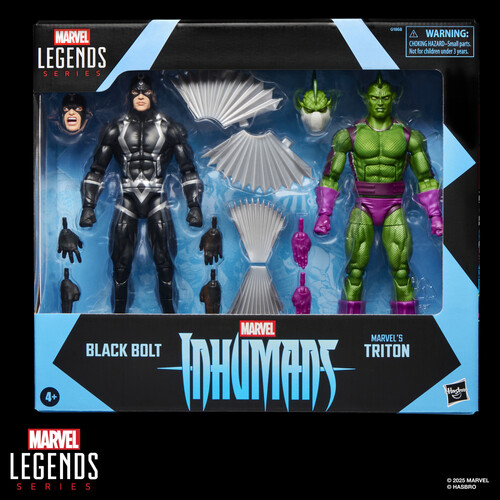 Inhumans - Marvel Legends - Black Bolt & Marvel’s Triton Action Figure ...