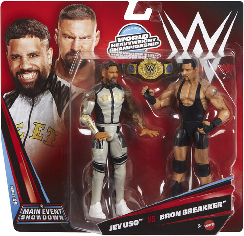 Mattel Collectible - WWE Main Event: Showdown Jey Uso vs Bron Breakker ...