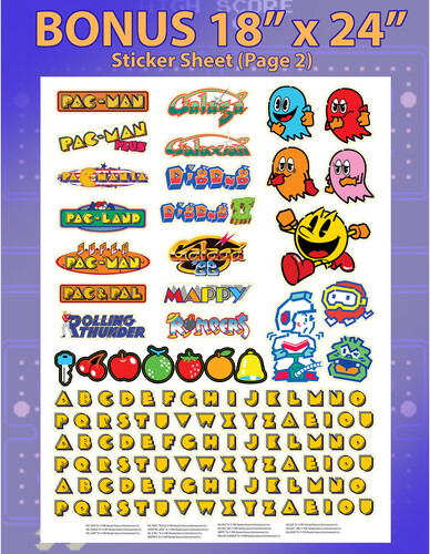 PACMANIA BANDAI LEG W/ STICKERS Games on PopMarket