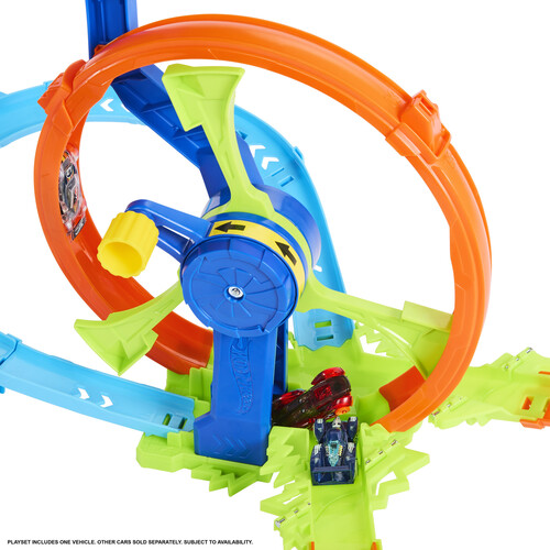Hot Wheels Stunt Tracks Rapid Launch & Loop Track Set