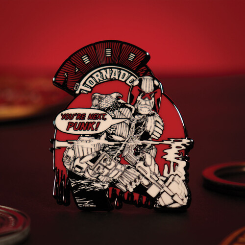 2000 AD - Limited Edition Pin Badge - Judge Dredd You're Next Punk