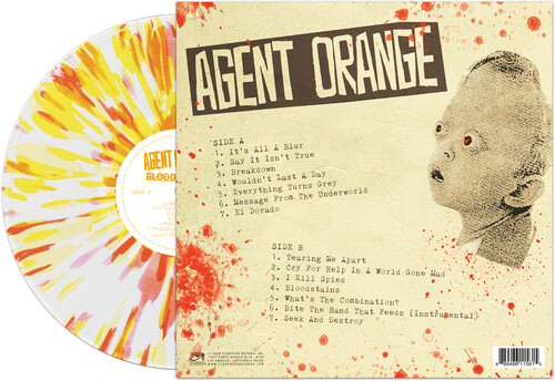 Agent Orange Bloodstains Colored Vinyl, Orange, Limited Edition on ...