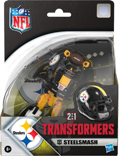 Transformers x NFL - Pittsburgh Steelers - Steelsmash Helmet Action Figure