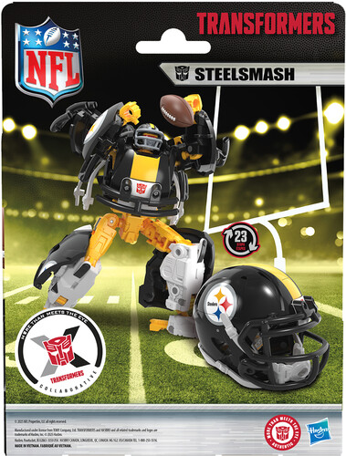 Transformers x NFL - Pittsburgh Steelers - Steelsmash Helmet Action Figure