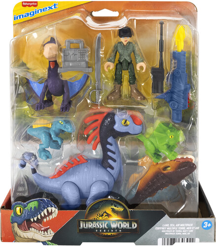 Fisher Price Imaginext Jurassic World: Rebirth Land, Sea, Air Multipack