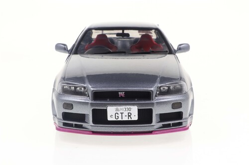 Solido - 1/18 Nissan Skyline GT-R (R34) Grey Die-Cast Car