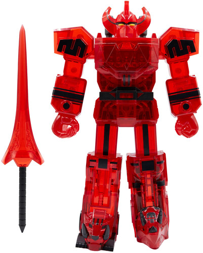 Super7 - Mighty Morphin Power Rangers - Super Cyborg - Megazord (Red Clear)