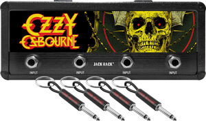 Pluginz - Ozzy Osbourne Batshit Logo Jack Rack - Includes 4 Ozzy Guitar ...