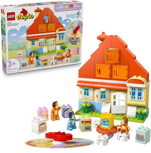 Buy LEGO® DUPLO® Bluey Bluey's Family House with Memory Game 10459 at ...