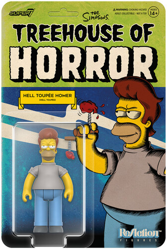 Buy Super7 - The Simpsons - ReAction Wv4 - Hell Toupee Homer (Treehouse ...