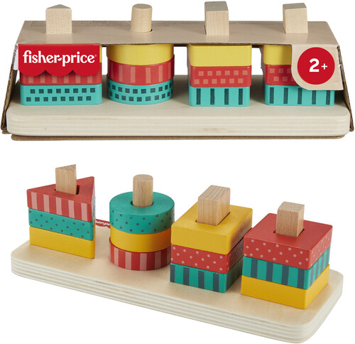 Fisher Price Wood - Wooden Shape Stacker | RECORD STORE DAY
