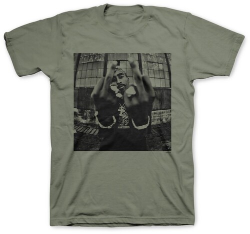 TUPAC SHAKUR BOLD ARMY GREEN UNISEX SS TEE M Apparel on DeepDiscount
