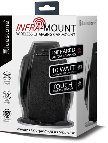 Bluestone McW4Bk Ir Auto 10W Wireless Car Mnt Blck - Bluestone Mcw4bk ...
